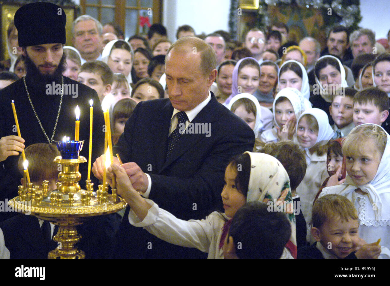 Russian President on a visit in Yakutia Vladimir Putin during a ...