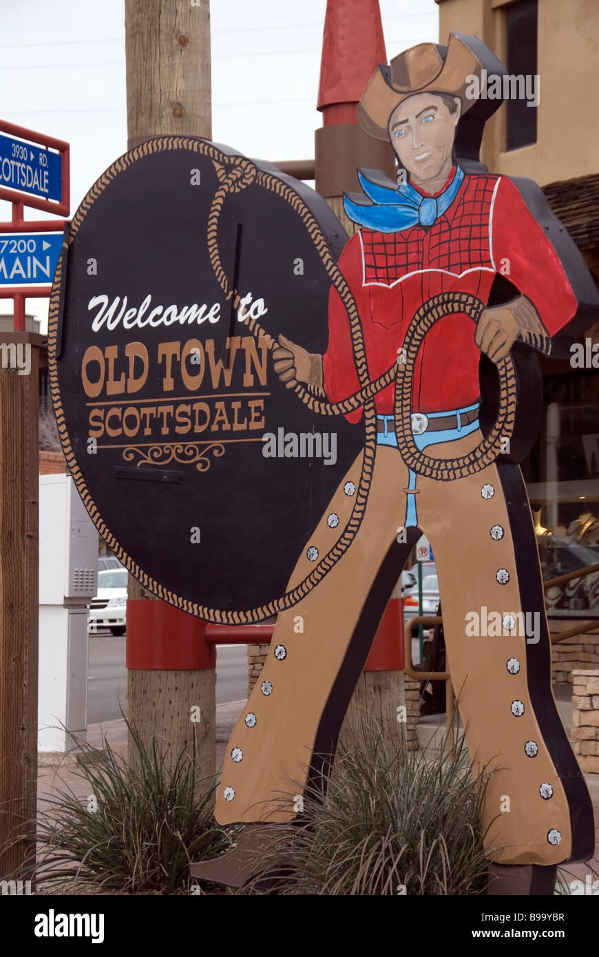 Stock photo of Old Town Scottsdale sign Stock Photo - Alamy