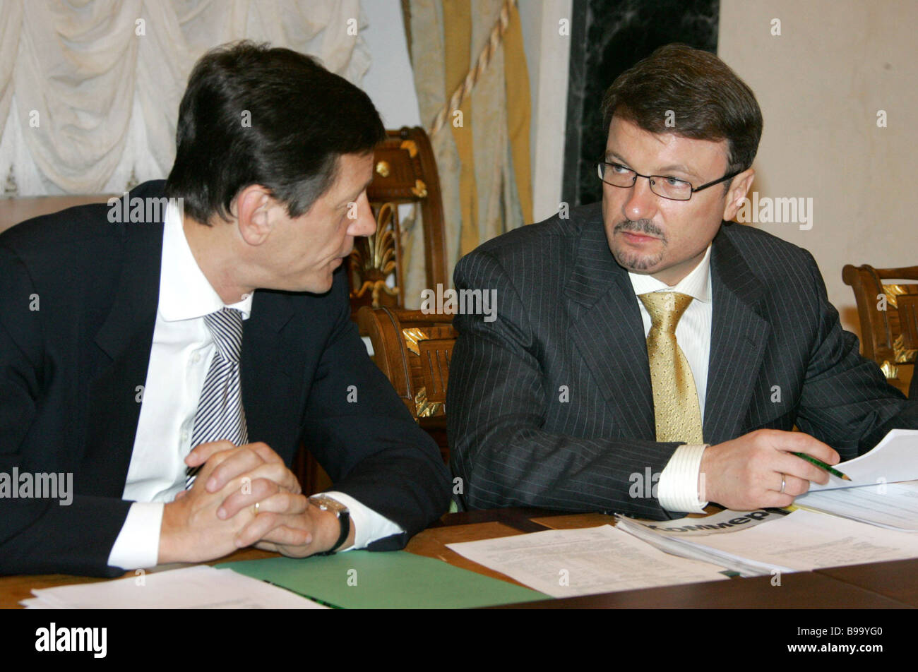 Deputy Prime Minister of the Russian Federation Alexander Zhukov and ...