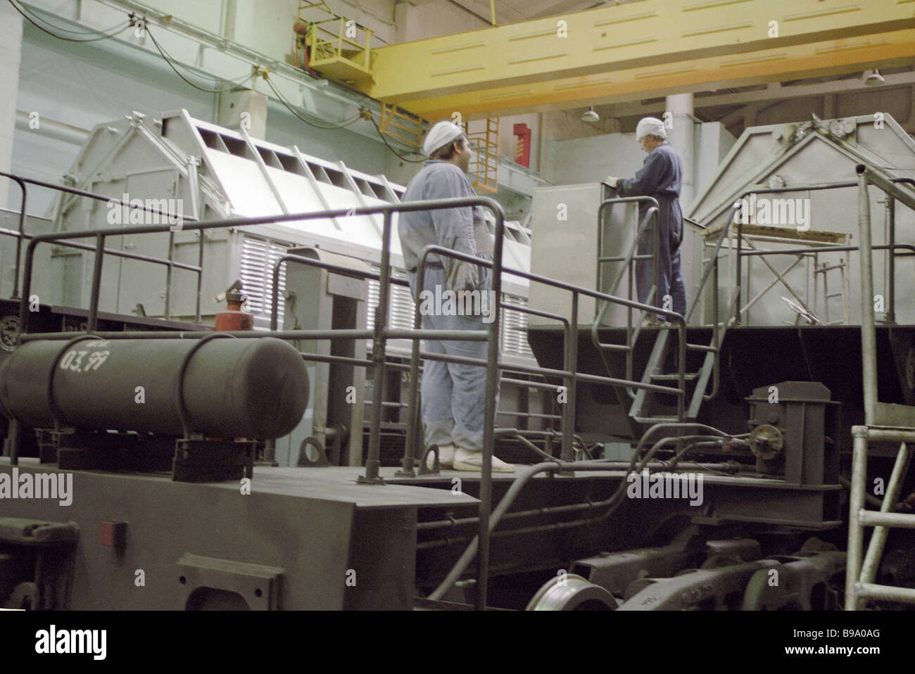 The plant regenerating irradiated nuclear fuel At the workshop making ...