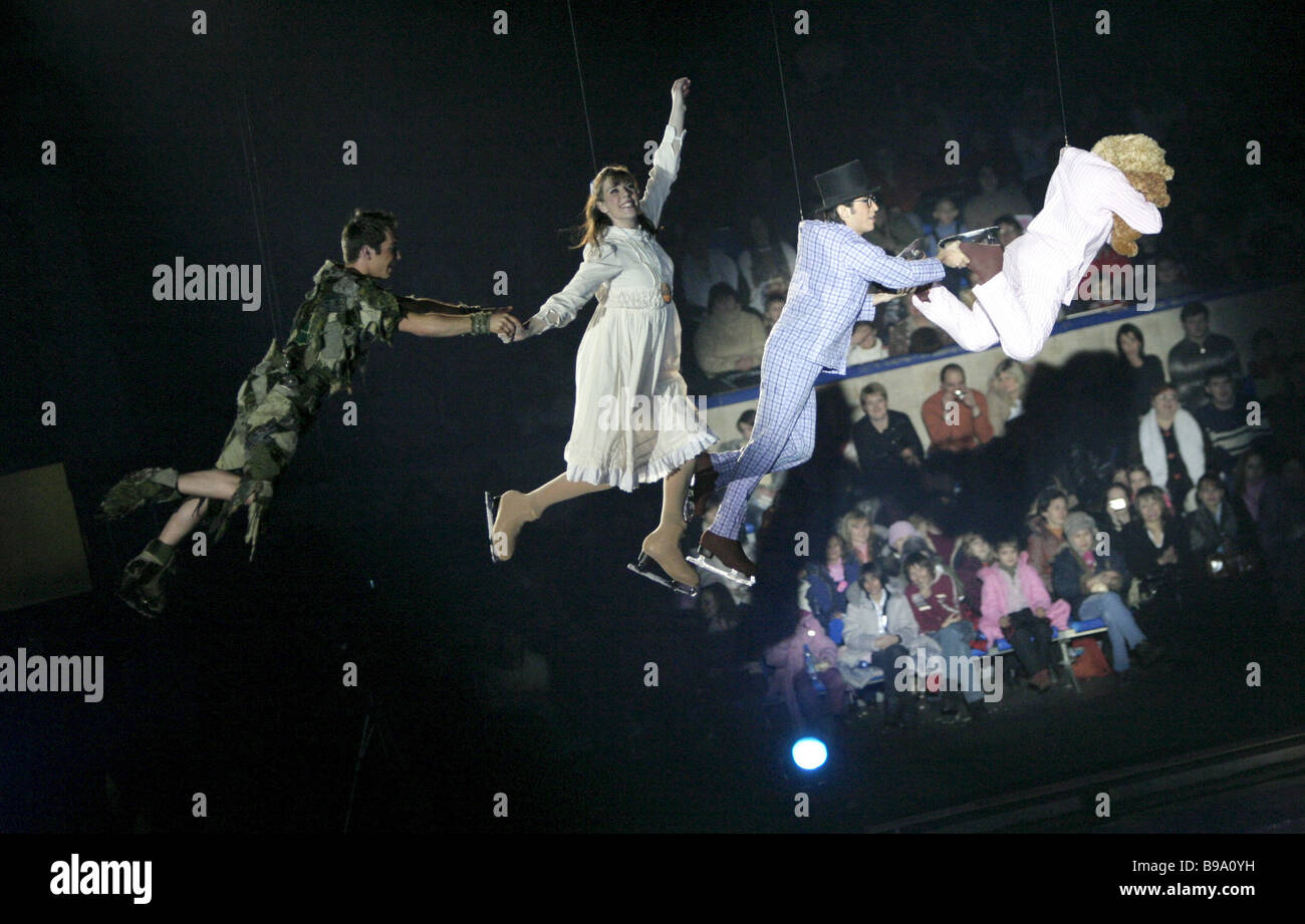 Peter Pan on Ice show Luzhniki Stock Photo - Alamy