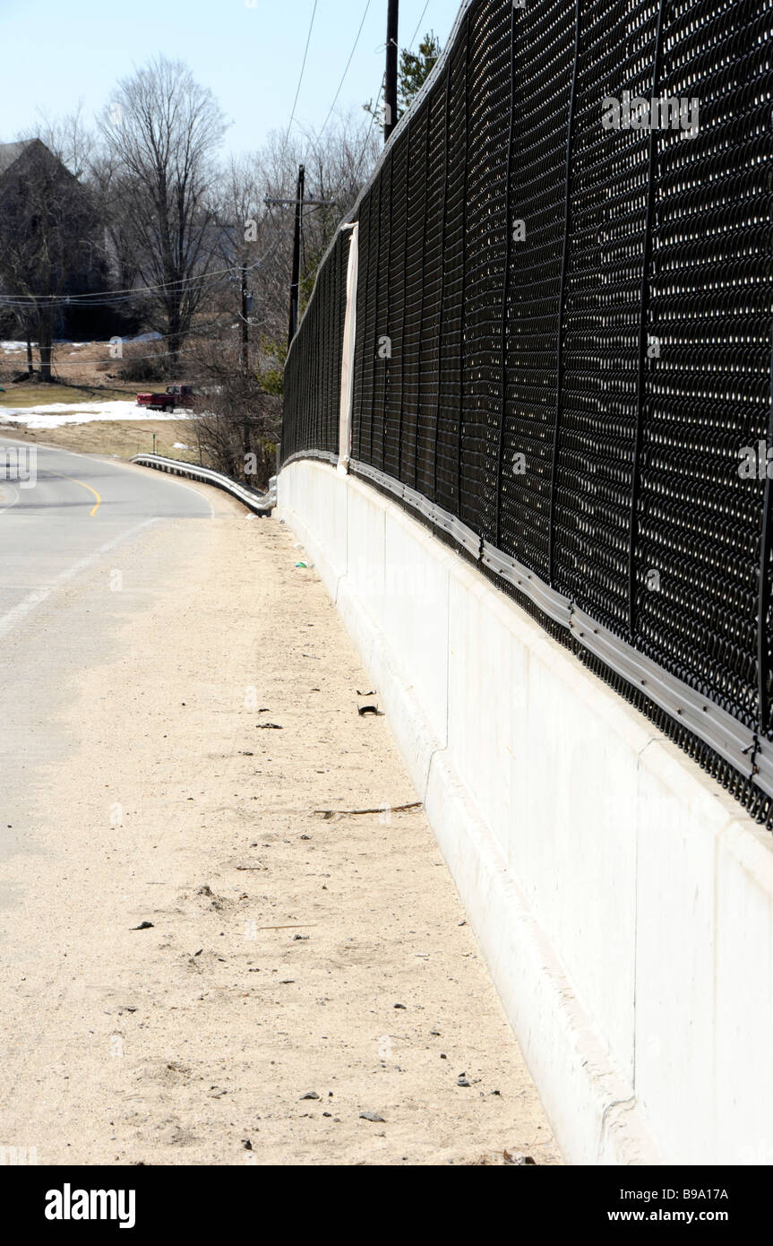 Bridge showing fence and sidewalk Stock Photo - Alamy