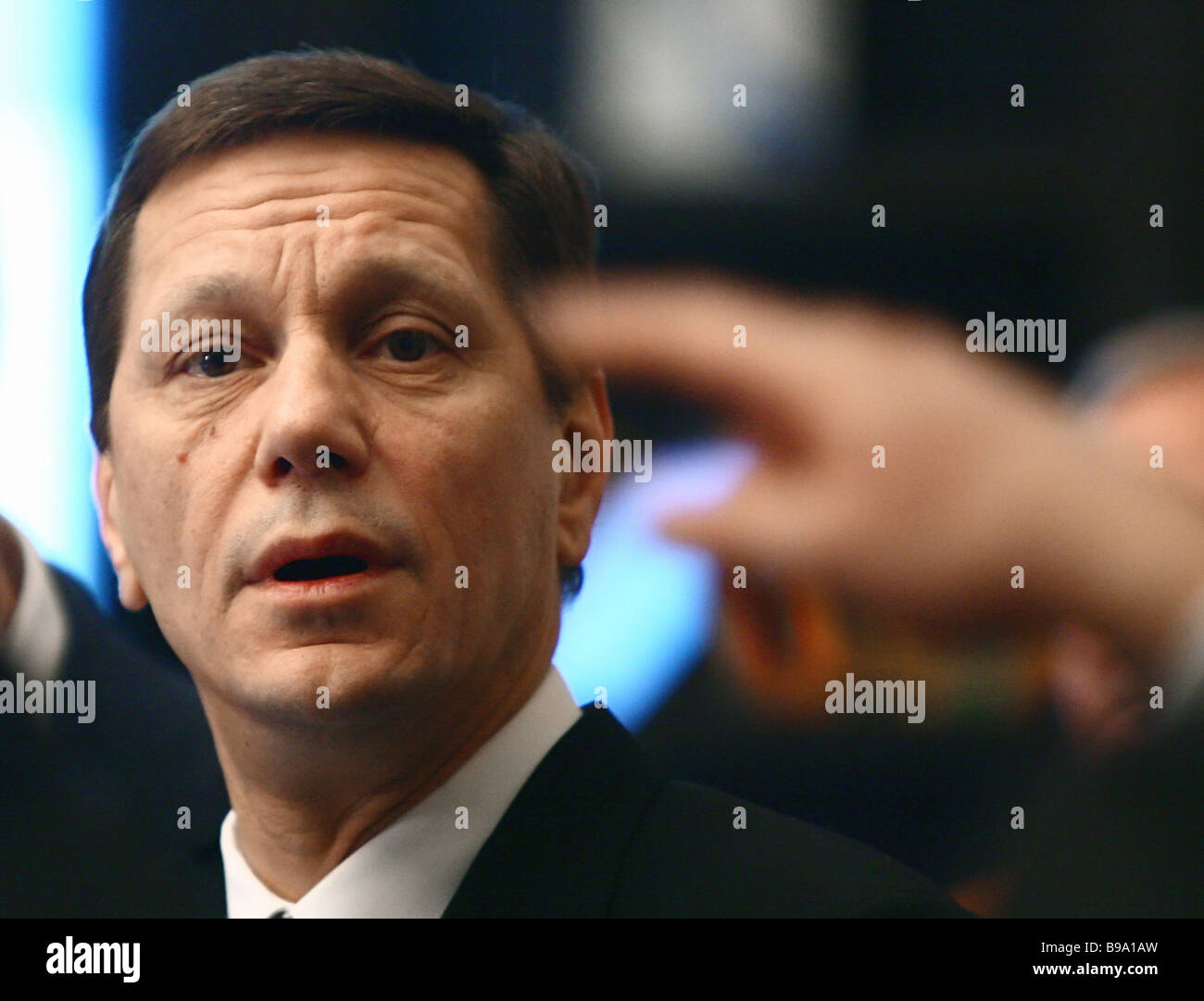 Russian Deputy Prime Minister Alexander Zhukov during a joint session ...