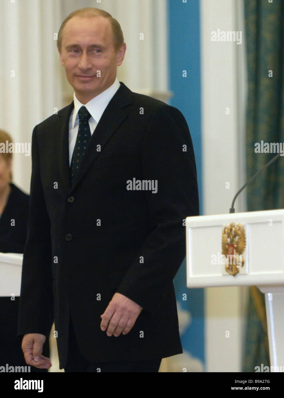 President Vladimir Putin before the beginning of state award giving ...