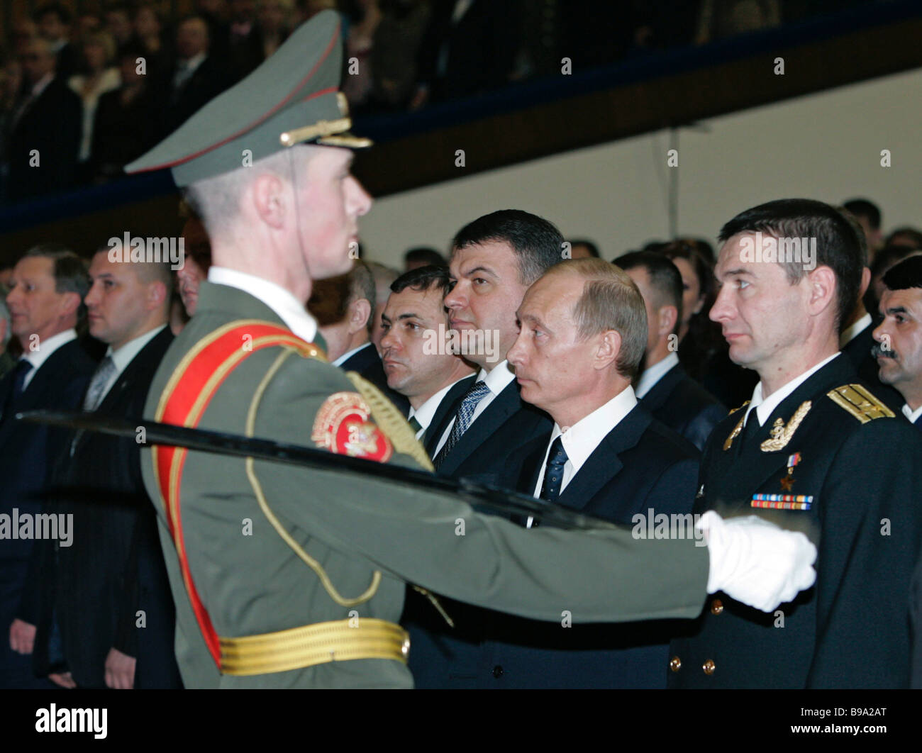 From right to left Capt Sergei Rachuk Hero of Russia Russian President ...