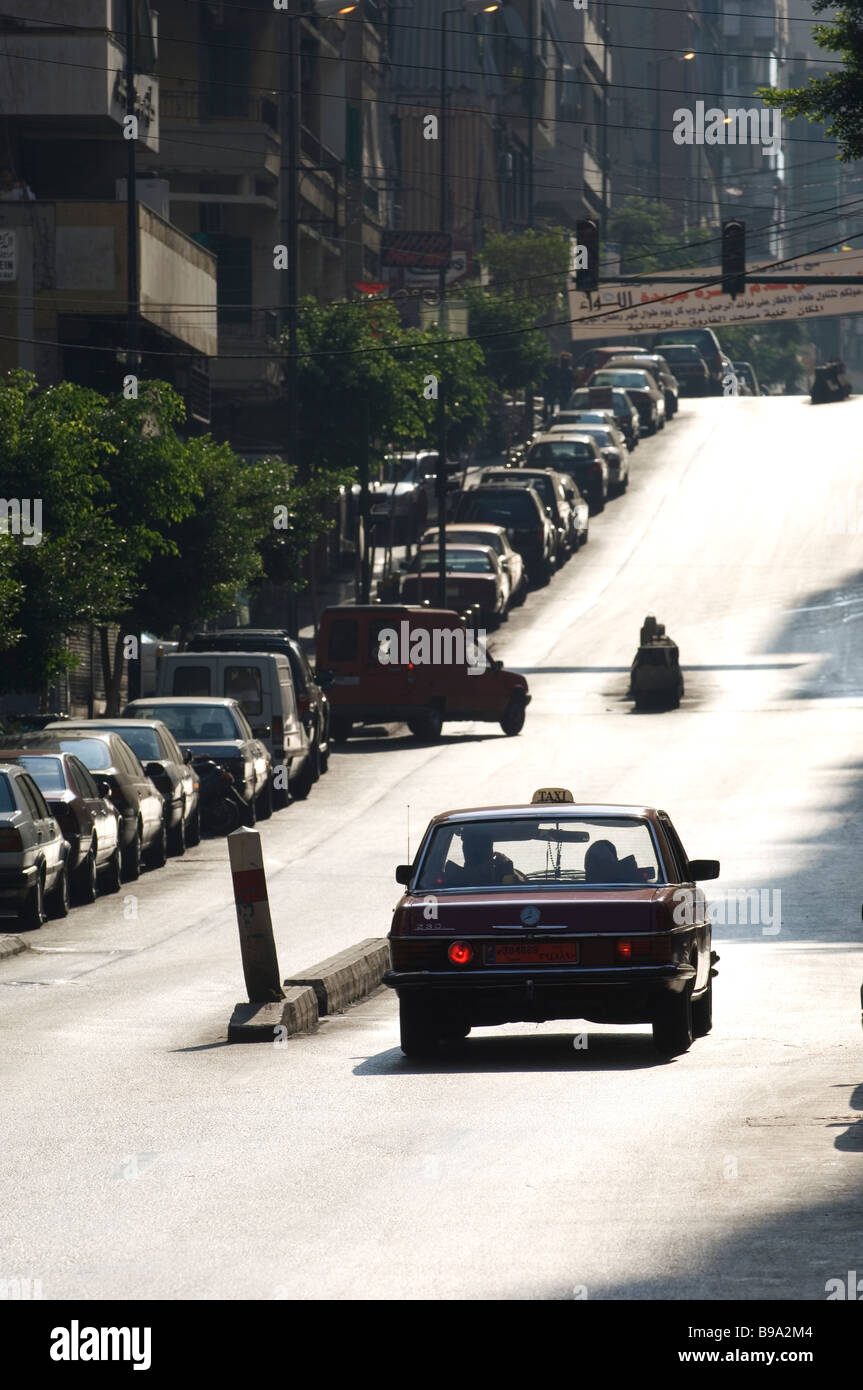 Early morning view of the streets of Beirut Lebanon Middle East Stock ...