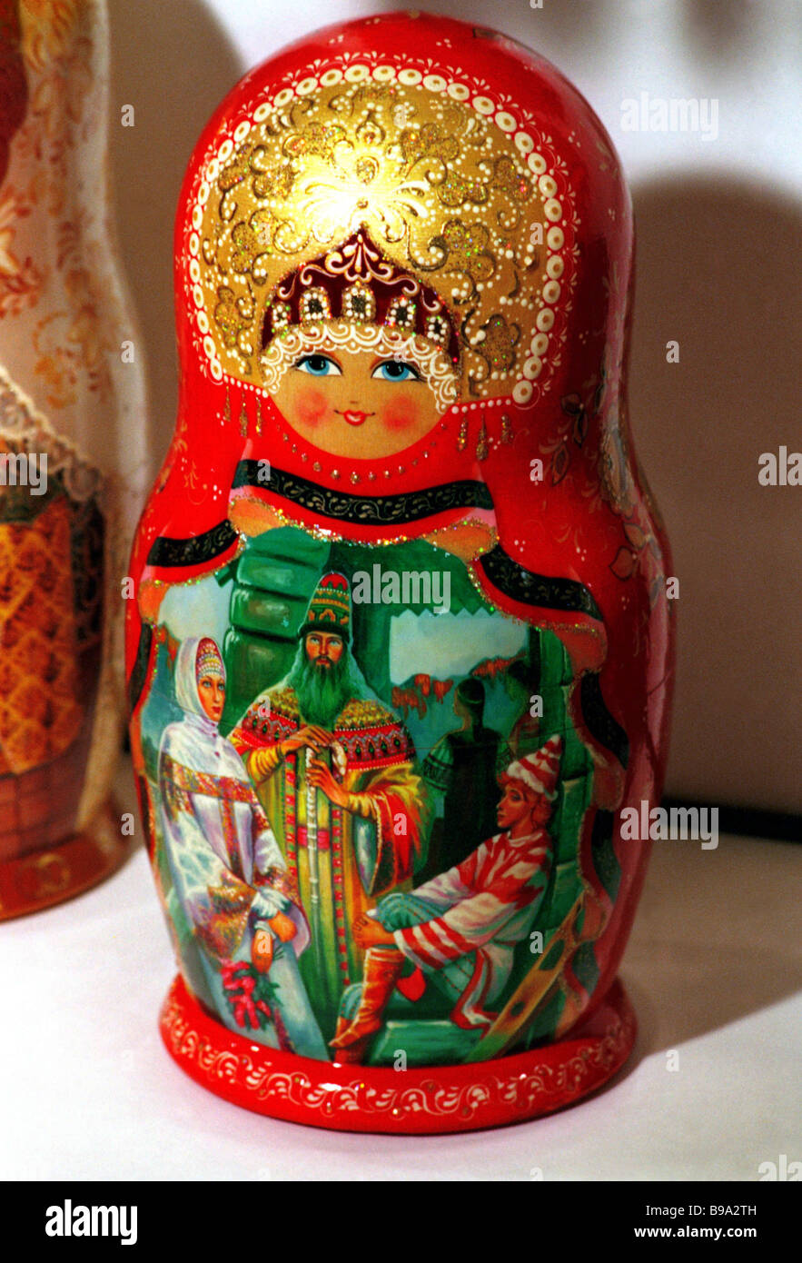 A matreshka exhibited at the Fund of Craft and Folk art Stock Photo - Alamy