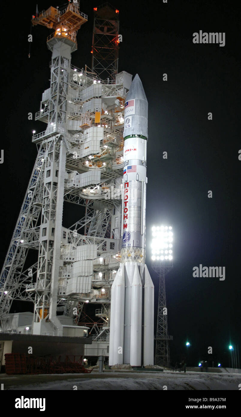 Malaysia s MeaSat 3 telecommunications satellite lifts off atop Proton ...