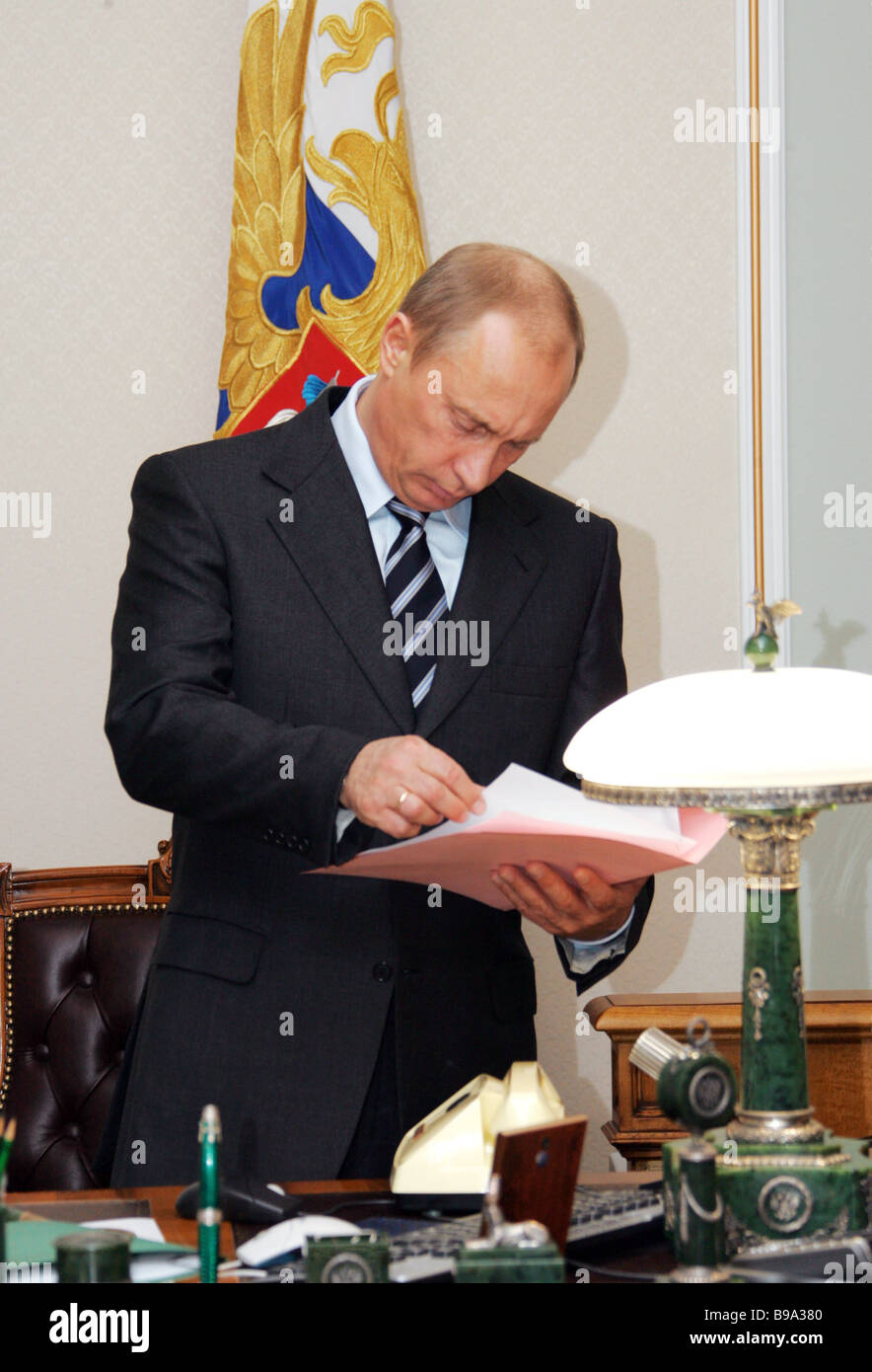 Russian President Vladimir Putin in the Kremlin Stock Photo - Alamy