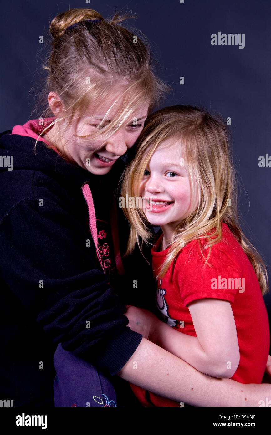 Young girls playing Stock Photo - Alamy