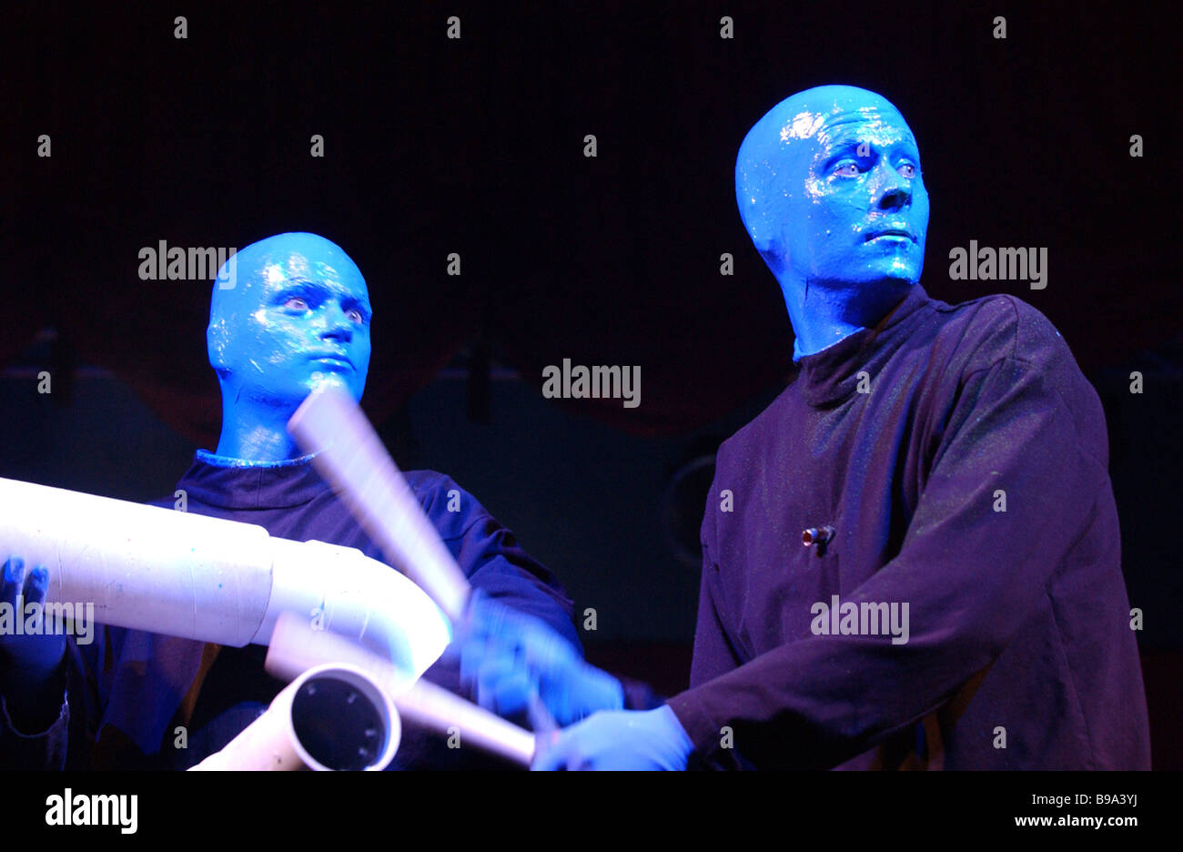 The Blue Man Group perform at The Big Chill, Eastnor Castle Deer Park ...