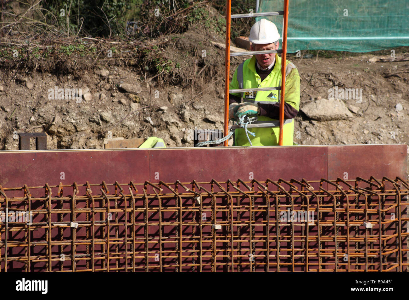 building construction site works lock wall replacement refurbishment ...