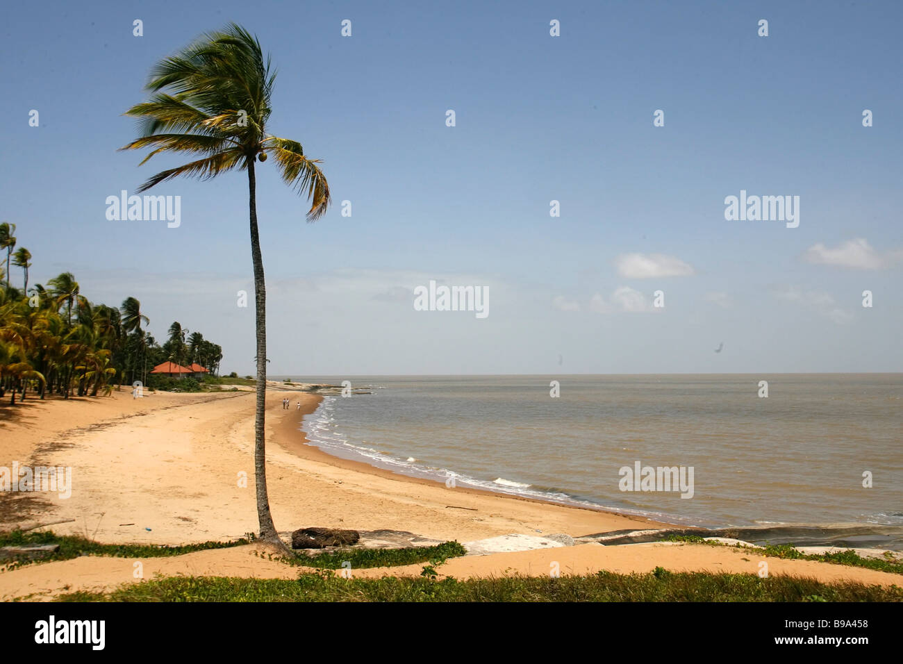 A beach in Cayenne French Guiana site of the Kourou space center Stock ...
