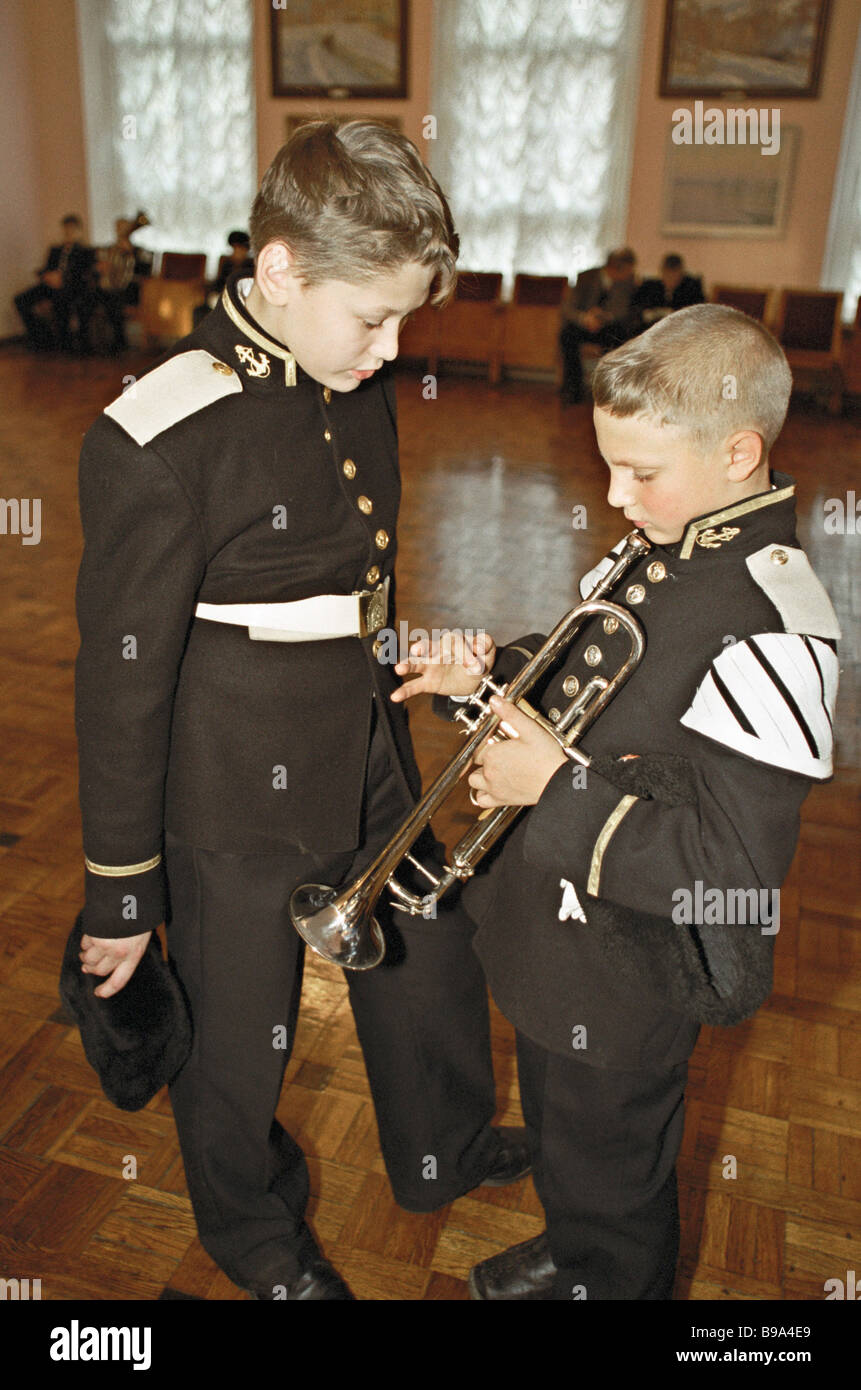 Cadets before start of official events during days of the customary ...