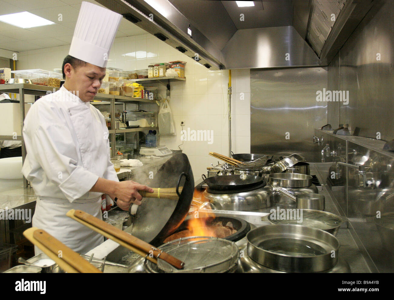 Chef at work Stock Photo - Alamy