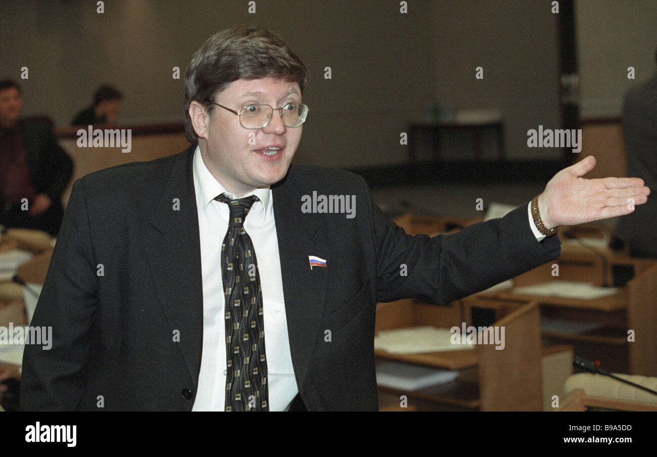 Deputy head of the Labor Code conciliation committee Andrei Isayev at a ...