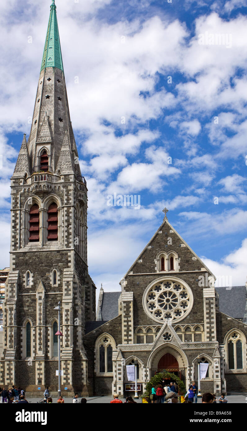 Cathedral Square Christchurch New Zealand Stock Photo - Alamy
