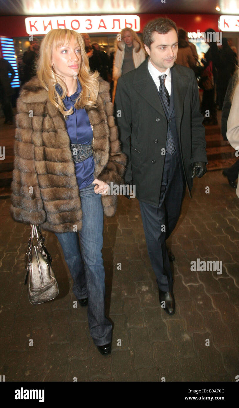 Deputy Kremlin Administration Head Vladislav Surkov with his female ...