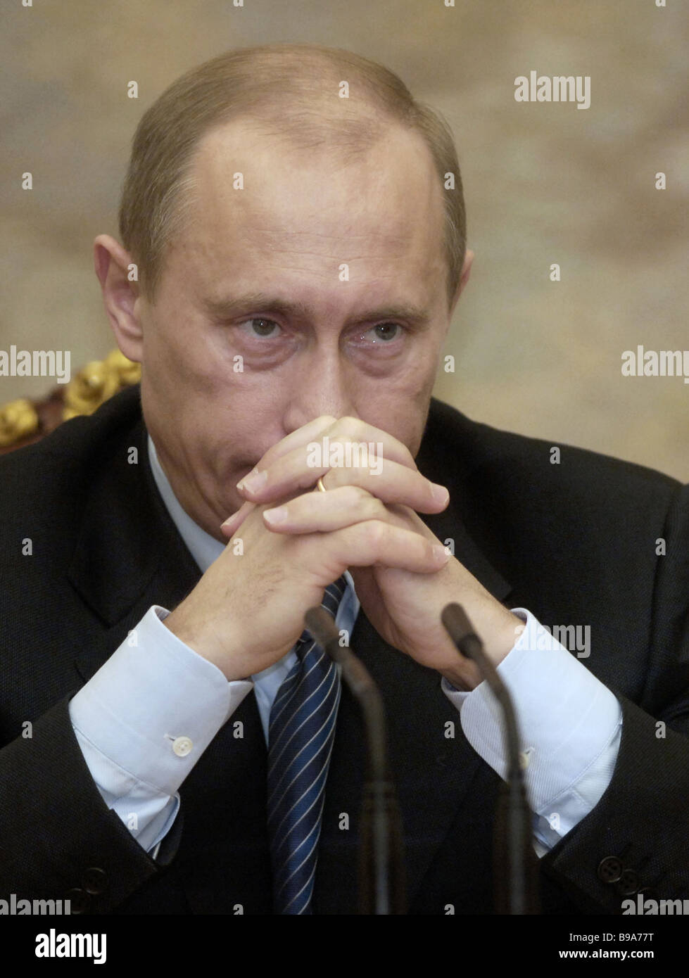 President Vladimir Putin held a cabinet session in the Kremlin Stock ...