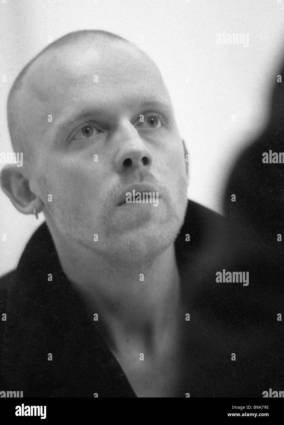 Finnish actor Markus Grott in a scene from Acting a Crime staged by ...