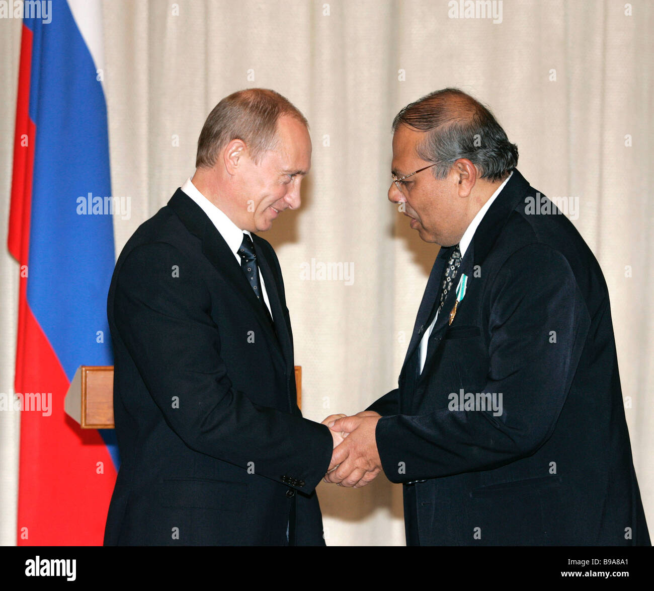 Russian President Vladimir Putin awarding the Friendship Order to Dr ...