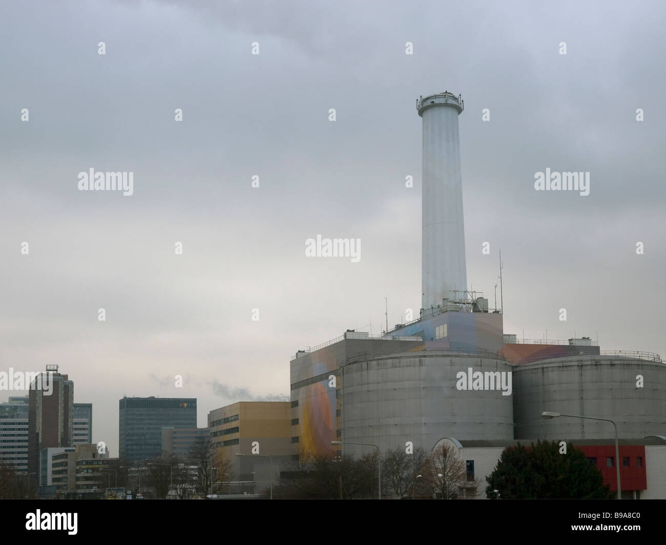 electric power station of Mainova Frankfurt am Main Hesse Germany Stock ...