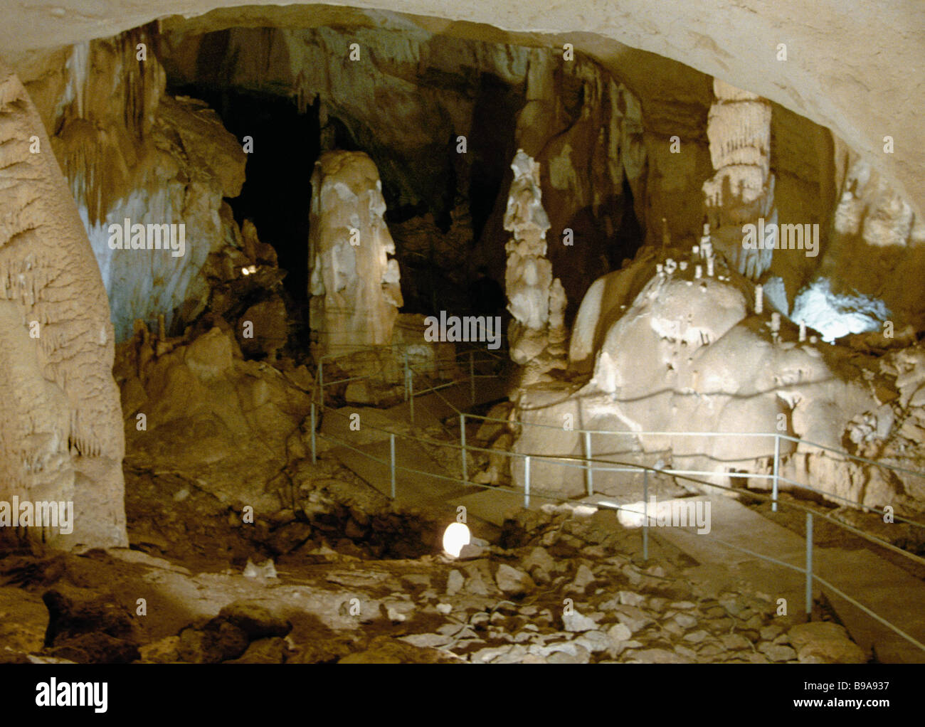 Marble Cave maze Stock Photo - Alamy