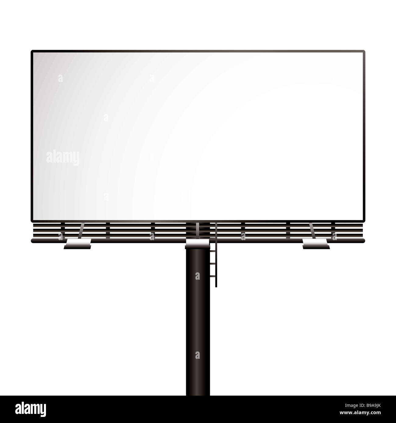 Illustrated billboard with room to add your own advert Stock Photo - Alamy