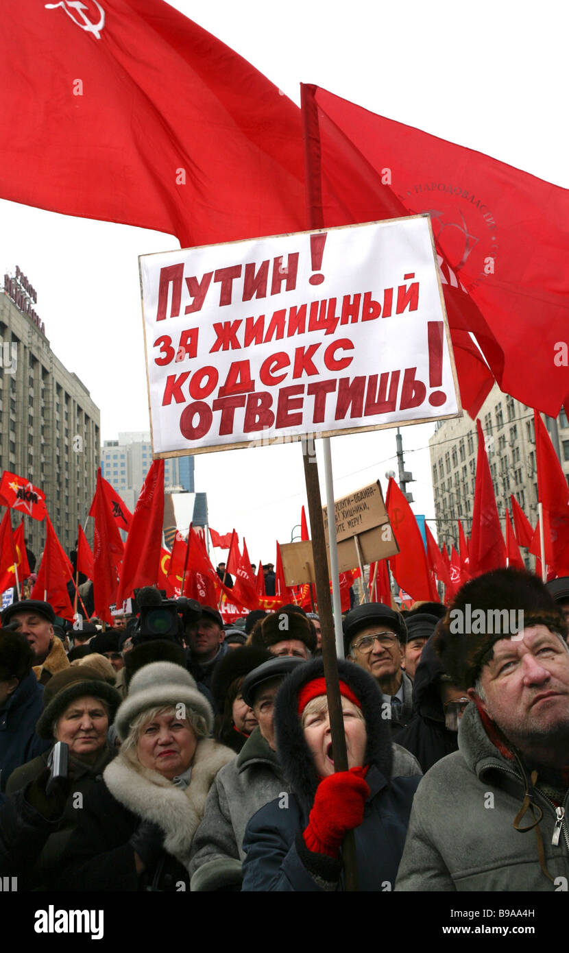 City protest rally Against anti social housing higher rates and ...