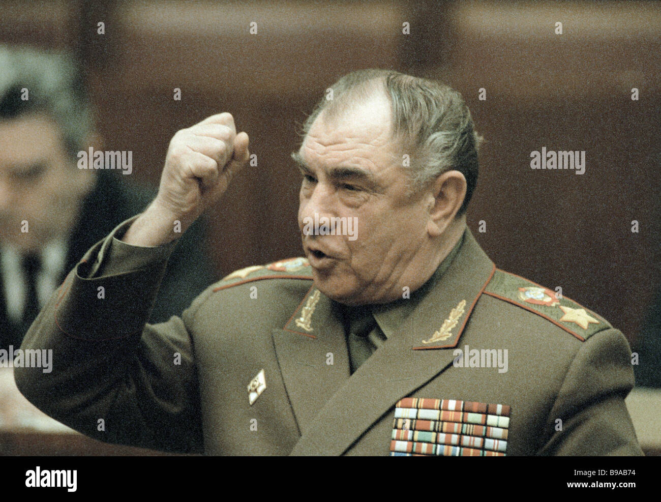 Soviet Defense Minister Dmitry Yazov Speaks At The 4th Session Of The Ussr Supreme Soviet Stock
