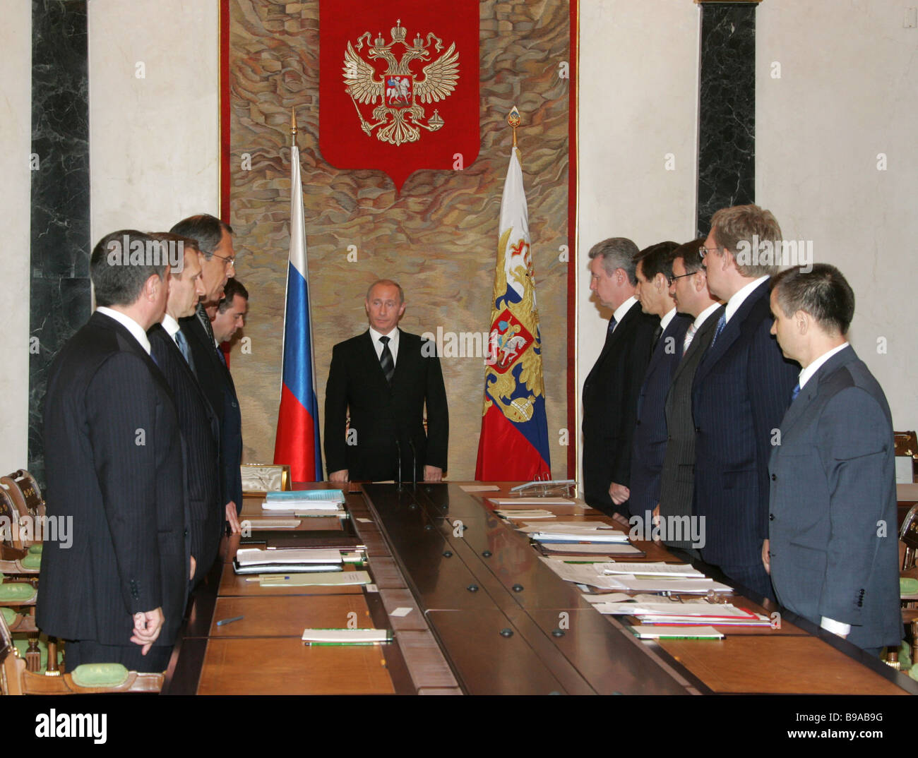 Russia S President Vladimir Putin Center Holds Conference With Federal