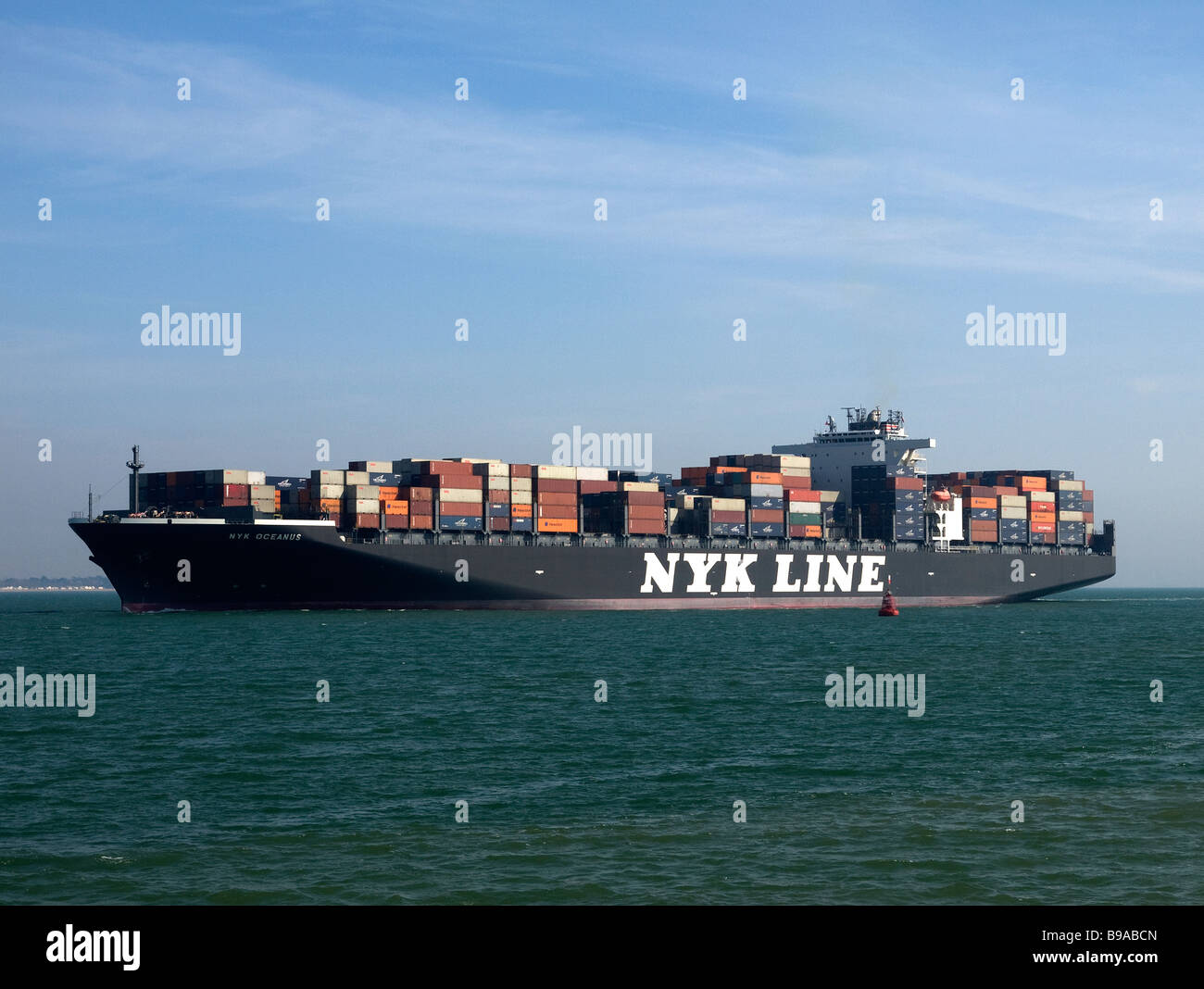Container ship NYK Oceanus arriving at Southampton UK Stock Photo - Alamy