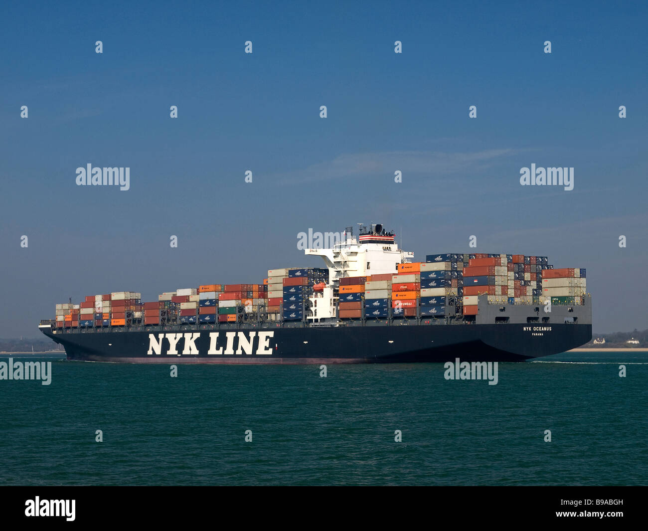 Container ship NYK Oceanus arriving at Southampton UK Stock Photo - Alamy