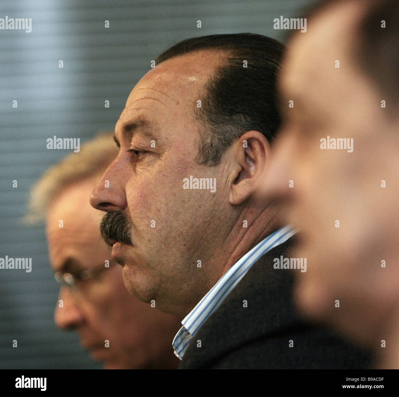 Coaches Boris Ignatyev and Valery Gazzayev from left to right at a RIA ...