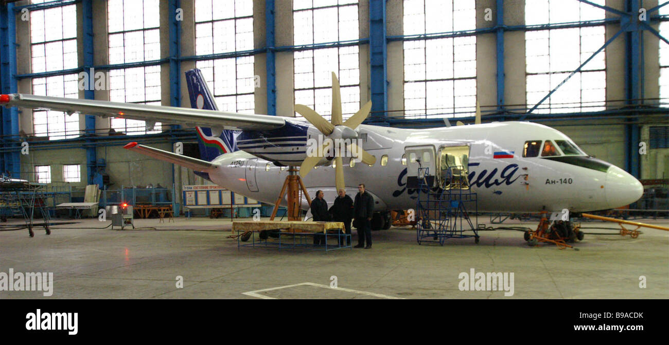 The Samara Aircraft Works is launching AN 140 passenger jet mass ...