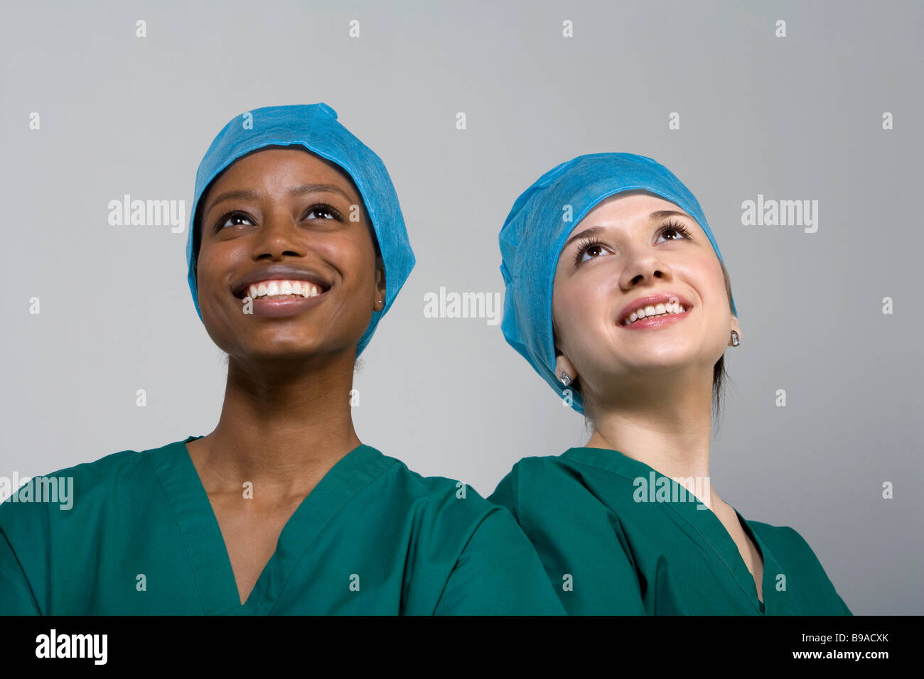 Portrait of female nurses Stock Photo - Alamy