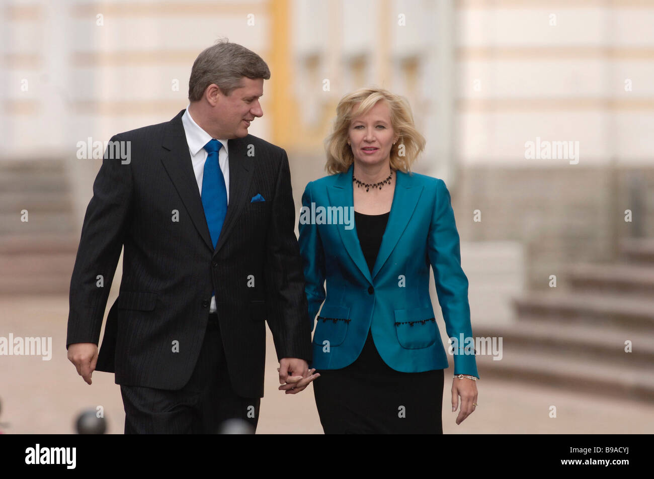 Stephen Harper Prime Minister of Canada and Mrs Harper before the ...