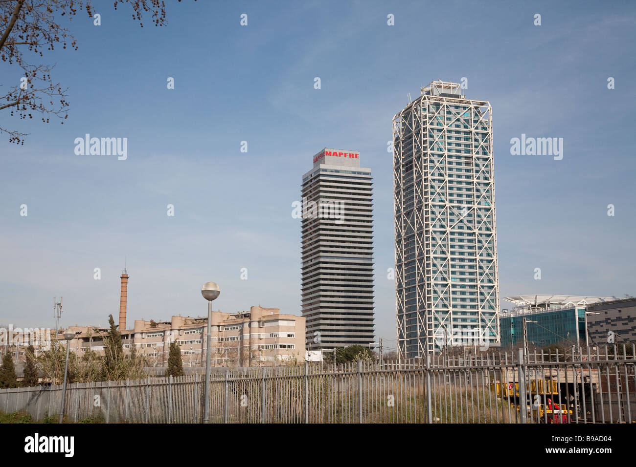 Torre Mapfre and Hotel Arts Barcelona, Barcelona Stock Photo - Alamy