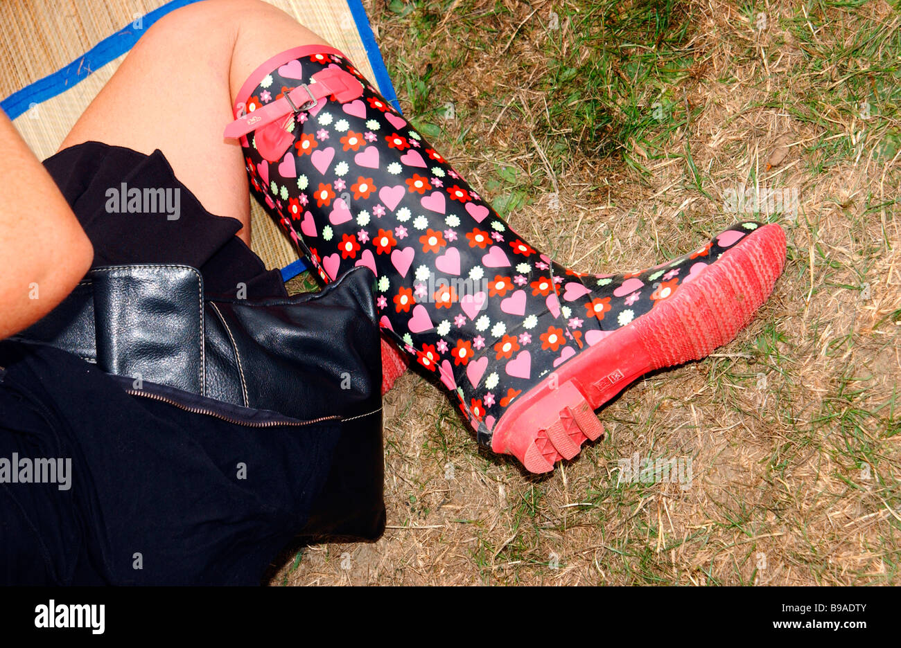 The essential festival wellie Stock Photo - Alamy