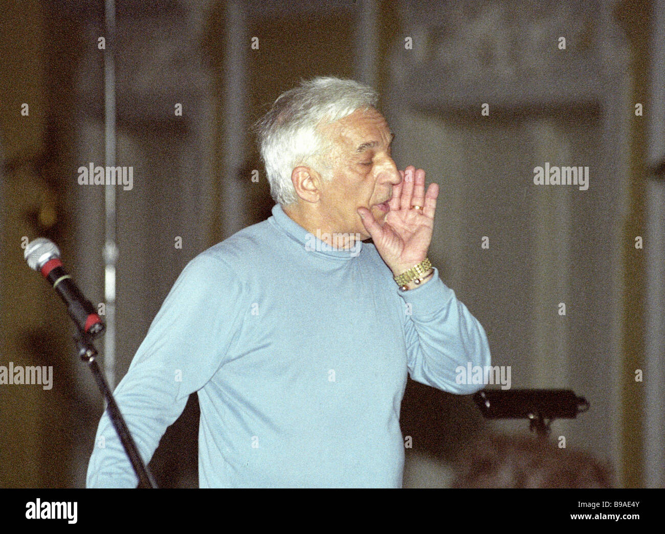 Pianist and conductor Vladimir Ashkenazy at the rehearsal before the ...