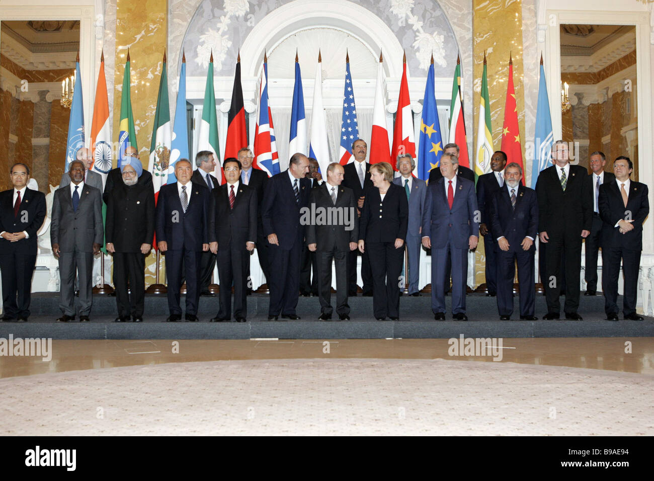 The official photo session of the G8 leaders invited leaders and heads ...