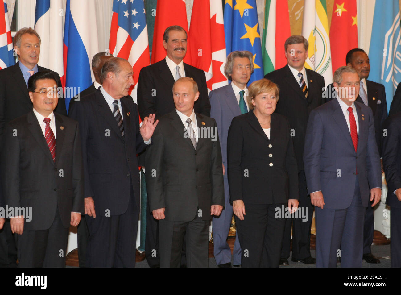 The official photo session of the G8 leaders invited leaders and heads ...