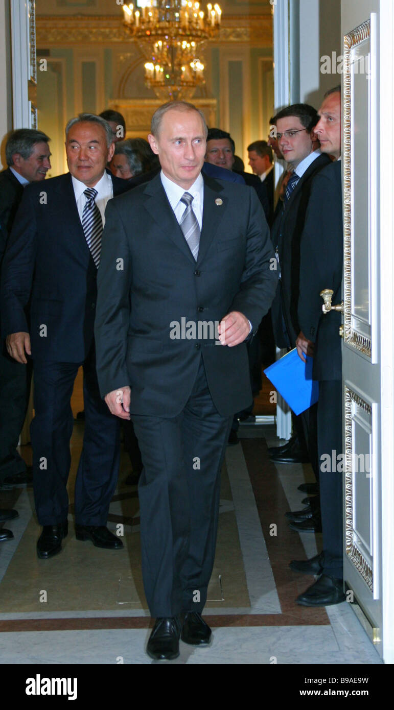 President Vladimir Putin of Russia before official photo session of G8 ...