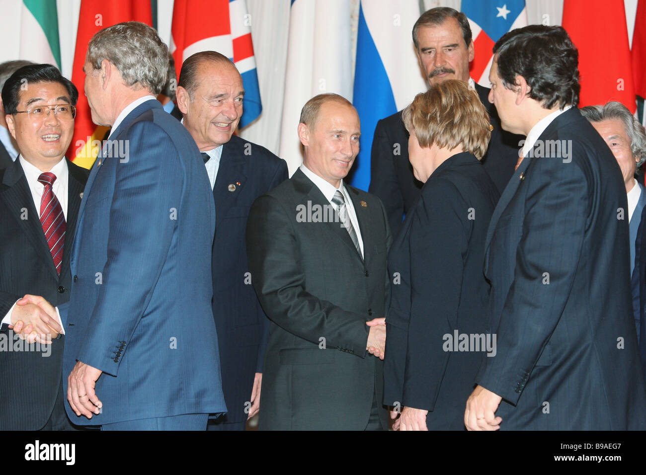 The official photo session of the G8 leaders invited leaders and heads ...