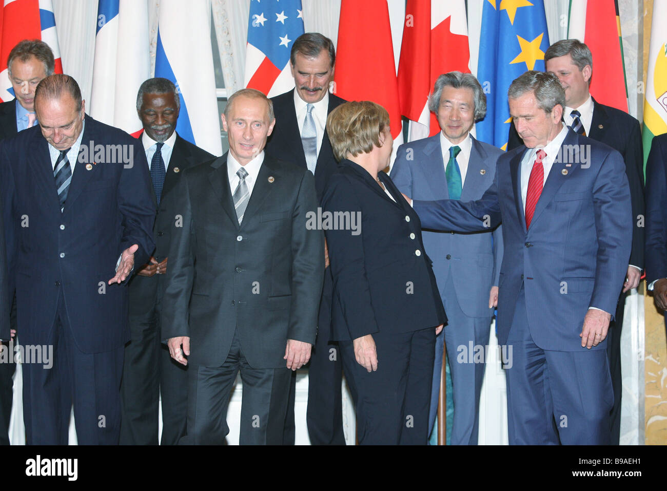 The official photo session of the G8 leaders invited leaders and heads ...