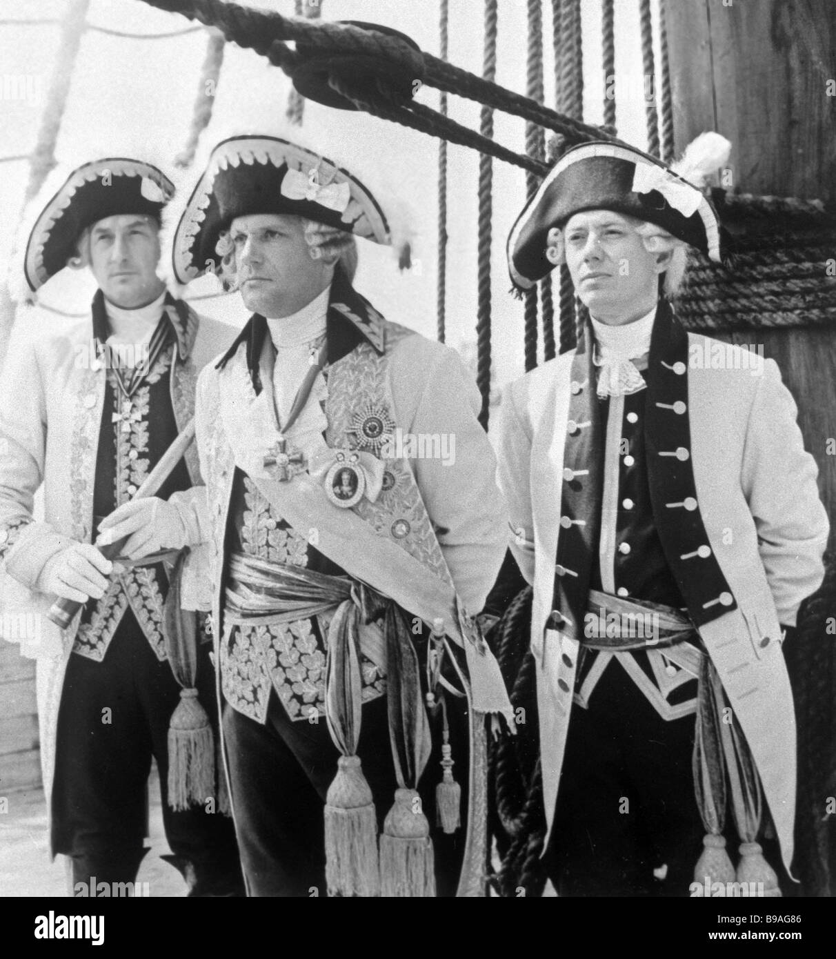 Nikolai Yeremenko center as Alexei Orlov in The Royal Hunt feature film ...