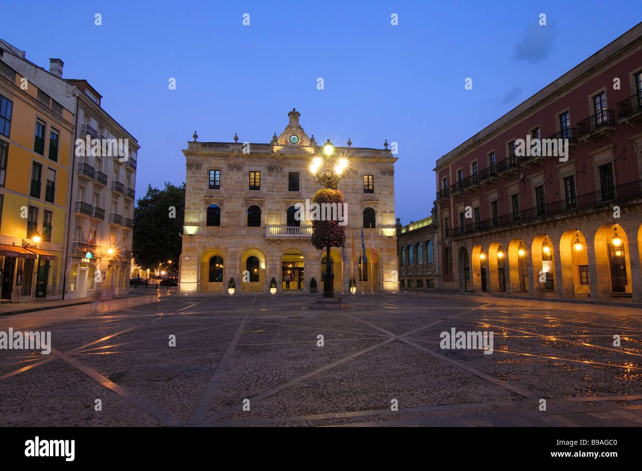 Town Hall at nith Gijón Asturias Spain Stock Photo - Alamy