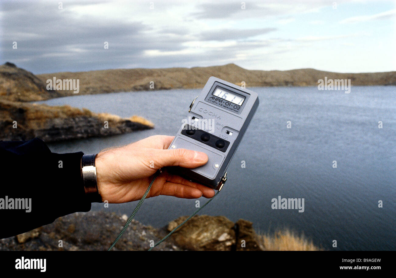 Atomic Lake near Semipalatinsk nuclear testing site was formed in 1965 ...