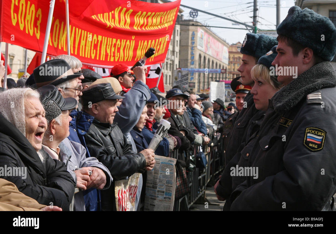 Protests over the housing and utilities reform organized by the ...