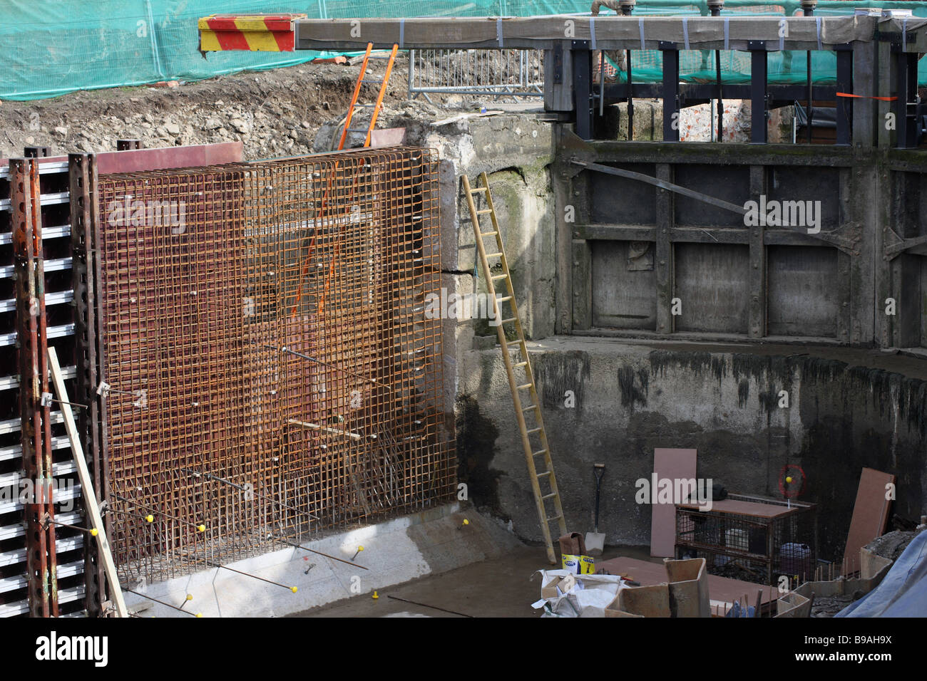 building construction site works lock wall replacement refurbishment ...